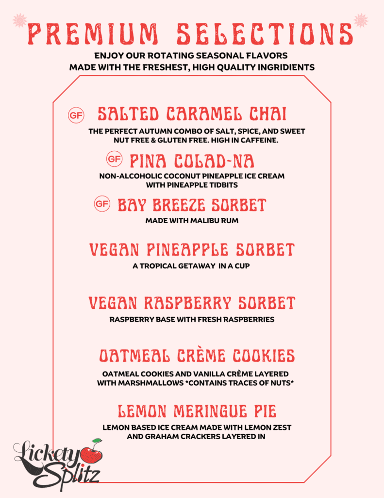 Ice Cream Shop | Alcohol Infused | Lickety Splitz | Maple Shade NJ